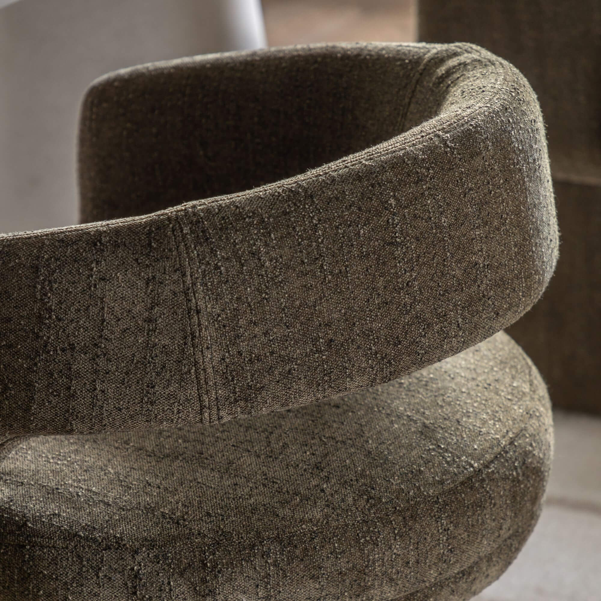 Sloane Green Boucle Dining Chair - Furniture Barn