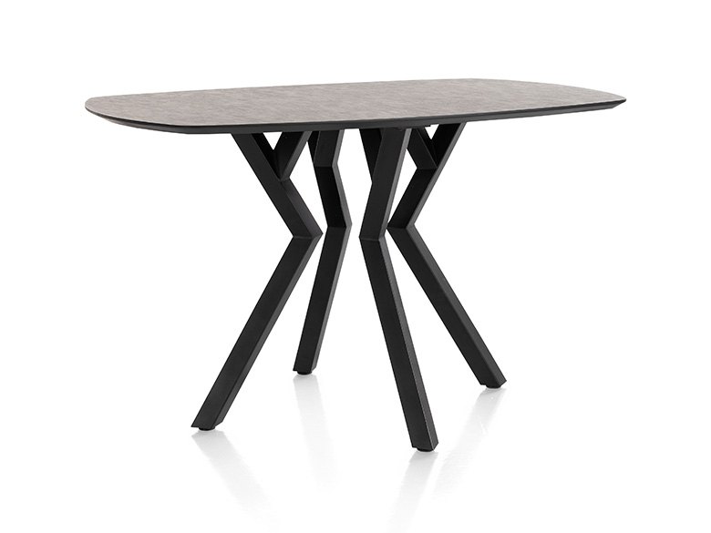 Habufa Masura 150cm Oval Bar Table with Black Base - Furniture Barn