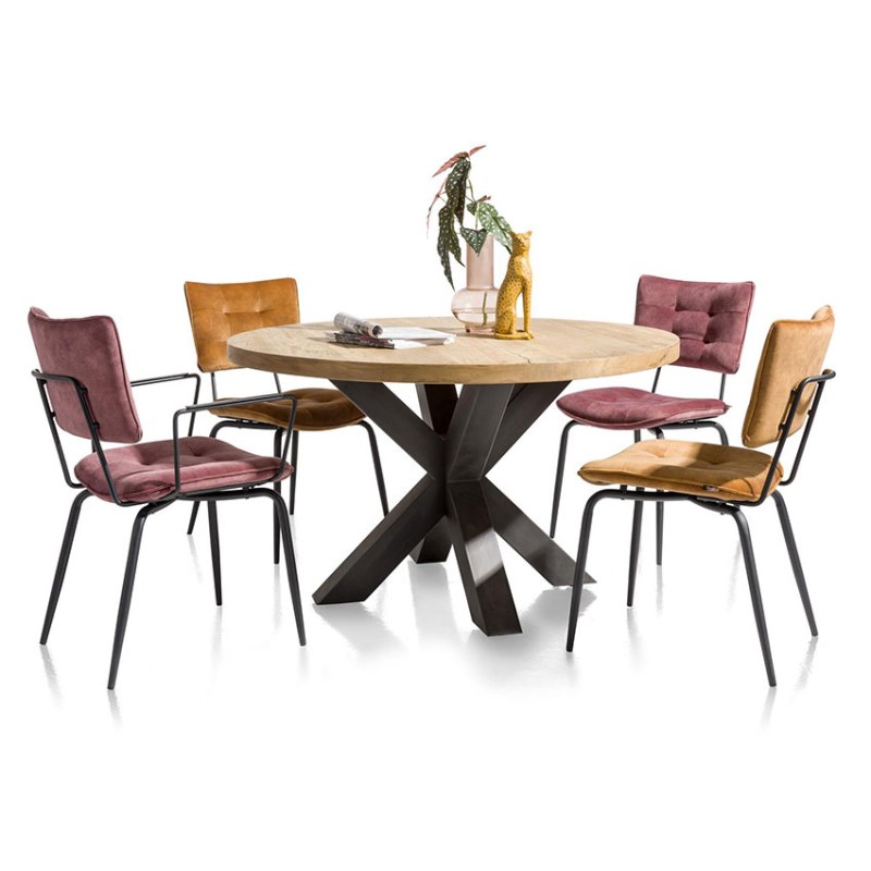 Dining Table Round 130 Cm. - Furniture Barn