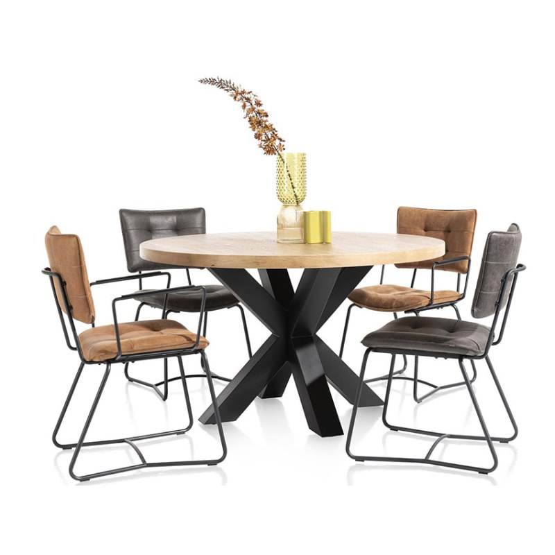 Dining Table Round 130 Cm. - Furniture Barn